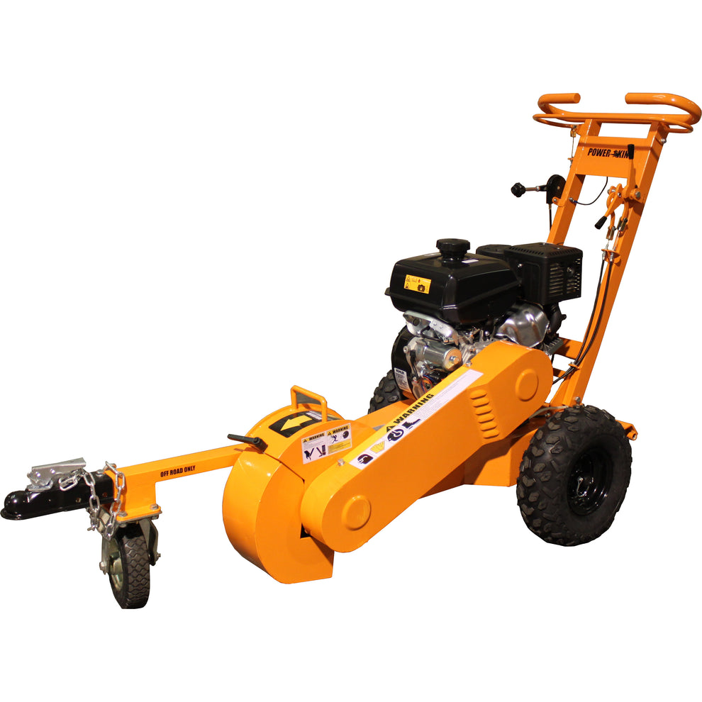Power King Self-Propelled Stump Grinder with Electric Starter and Hour ...