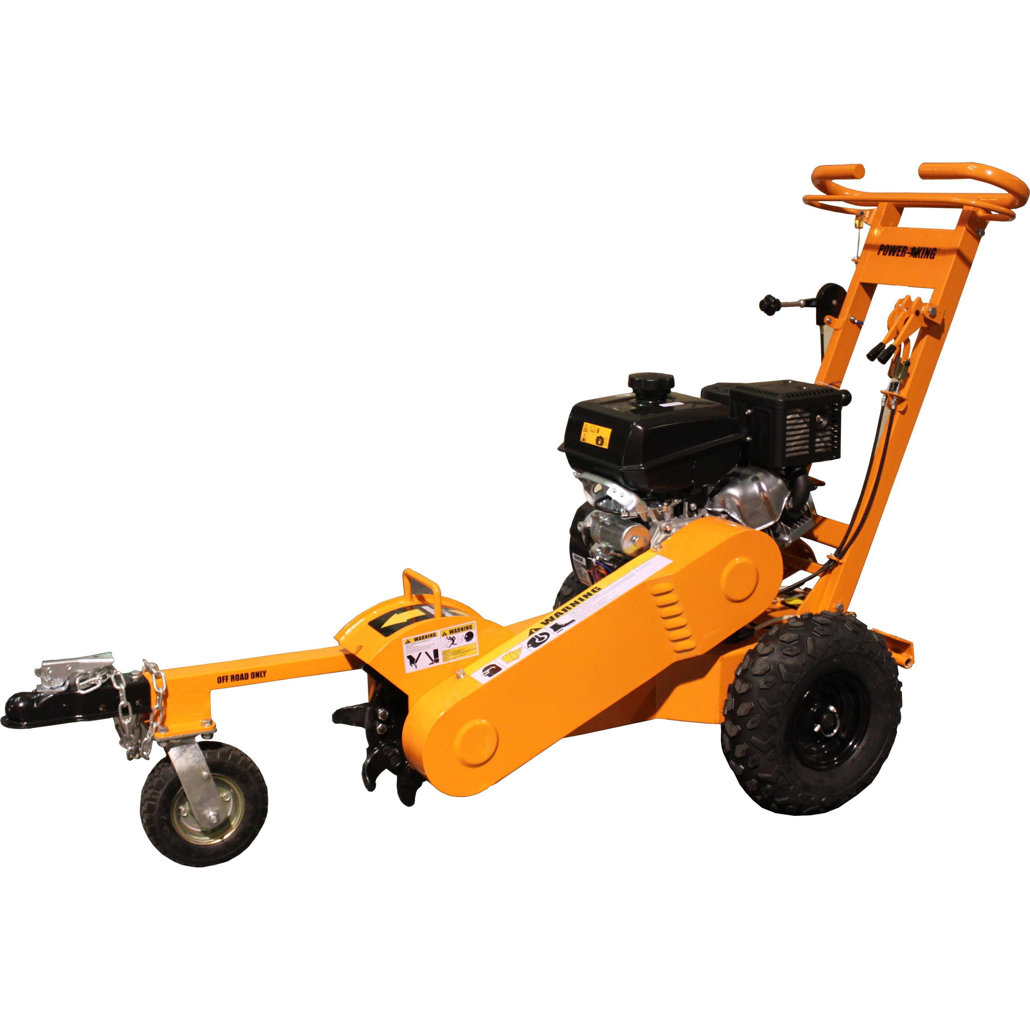 PowerKing Self-Propelled Stump Grinder with Electric Starter and Hour ...