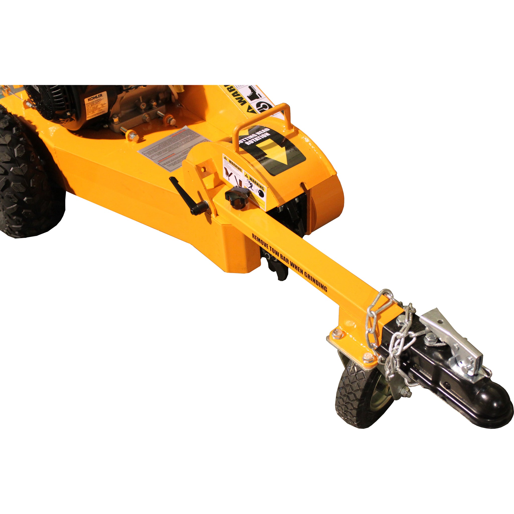 Power King Self-Propelled Stump Grinder with Electric Starter and Hour ...